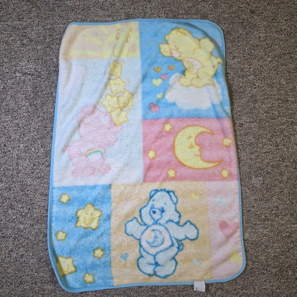 Care Bears | Bedding | Vintage Care Bears Plush Baby Blanket Lux Crib ...